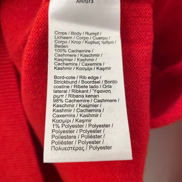 Lacoste | Sweaters | Lacoste Mens Cashmere Crew Neck Red Sweater New ...